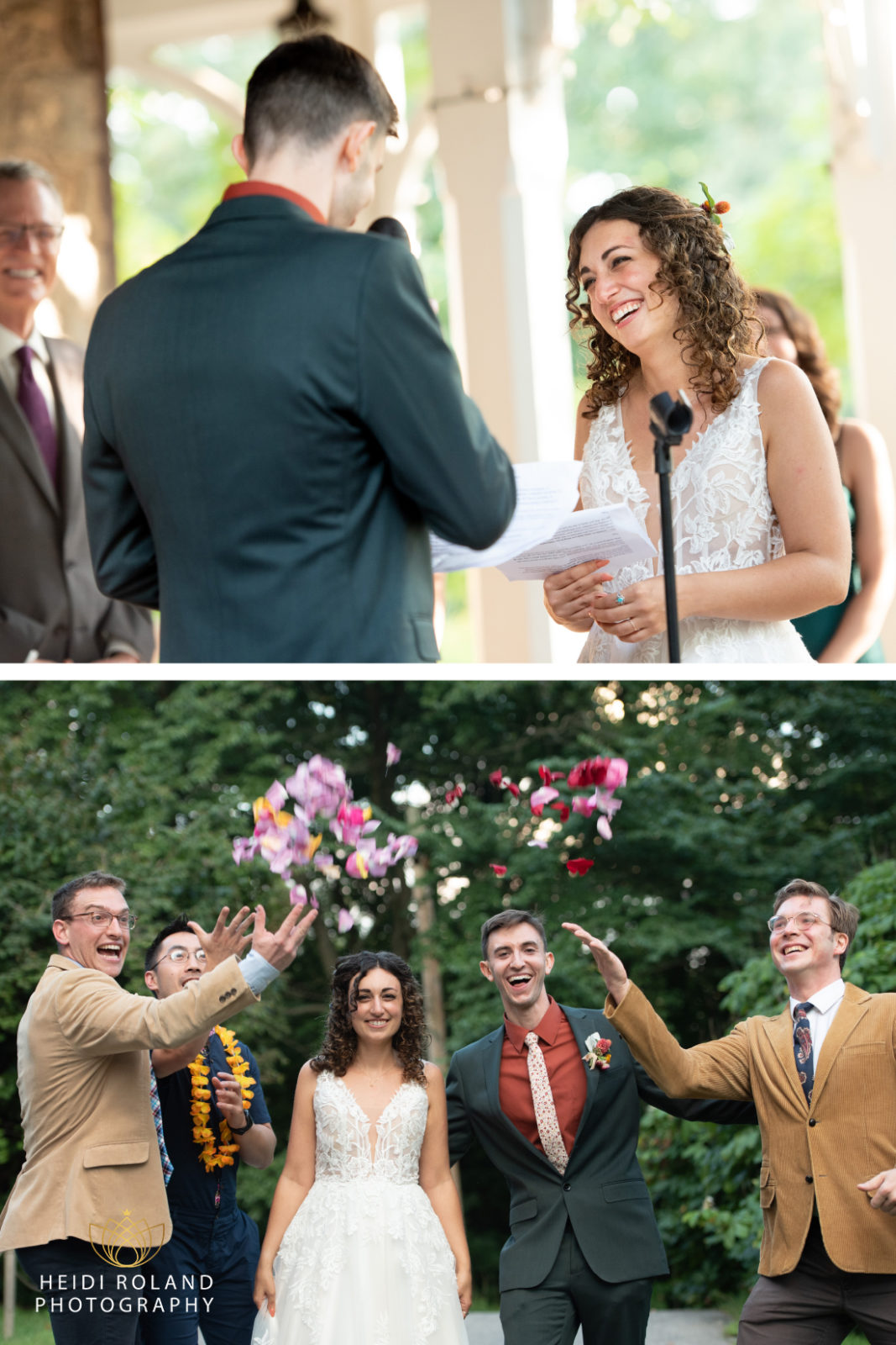 Portico Awbury Arboretum Wedding Philadelphia PA