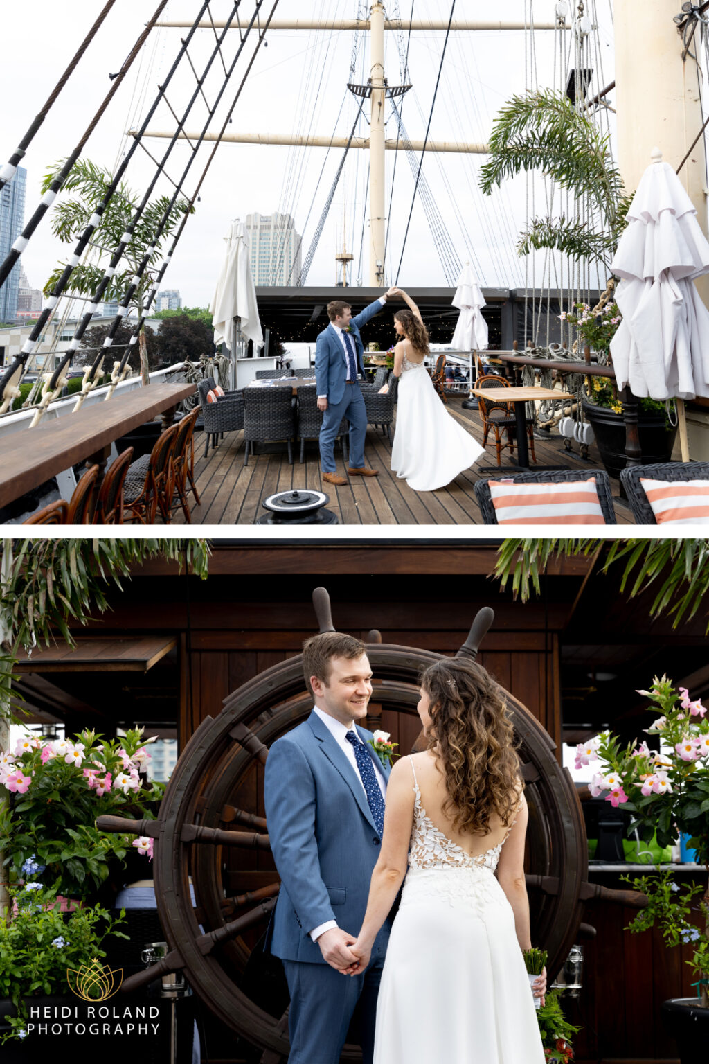 Moshulu Boat Wedding Philadelphia PA - Heidi Roland Photography